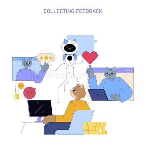 Business Processes Flat Vector Illustration Stock Vector Illustration Of Satisfaction