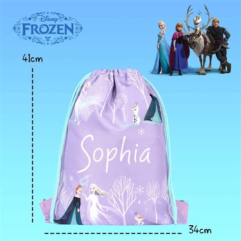 Personalised Drawstring Bag Frozen Fringoo