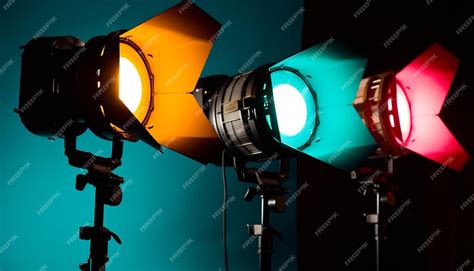 스포트라이트 조명 무대 기술로 Ai가 생성한 공연 예술 향상 무료 사진