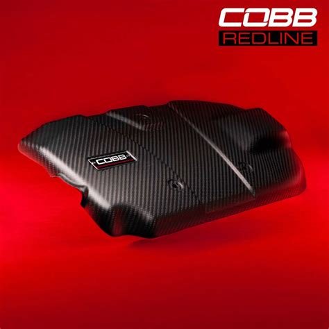 Cobb 22 26 Wrx Redline Matte Carbon Fiber Engine Cover Jdmuscle