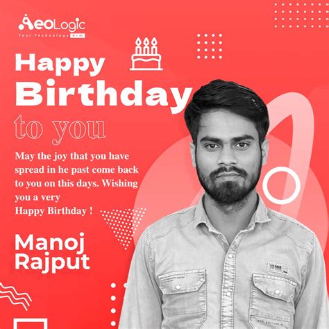 Aeologic Technologies On Linkedin Happybirthdaymanoj Aeologictechnologies Teamcelebration