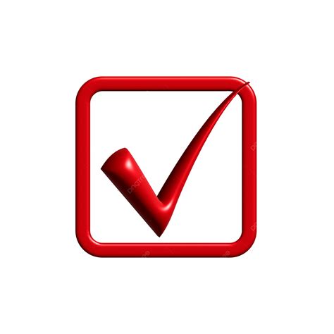 Simple Check Box Icon In Red Checkbox Check Icon Buttons Png
