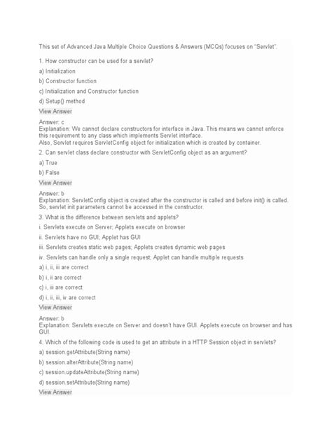 Servlet Questions Pdf Java Servlet Cookie