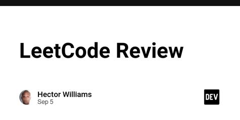 Leetcode Review Dev Community