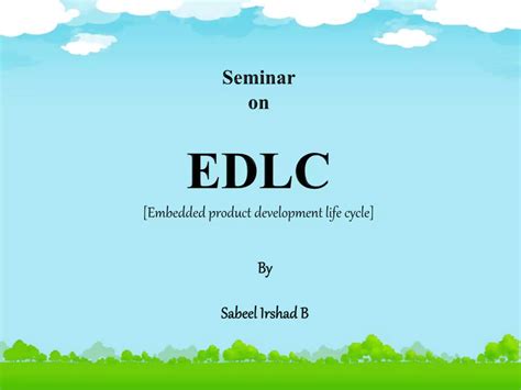 EDLC EMBEDDED PRODUCT DEVELOPMENT LIFE CYCLE PPTX