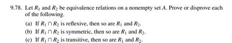 978 ﻿let R1 ﻿and R2 ﻿be Equivalence Relations On A