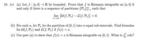 solved a let f [a b]→r be bounded prove that f is