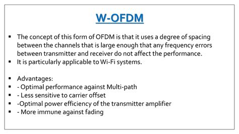 Orthogonal Frequency Division Multiplexing Ofdm Pptx