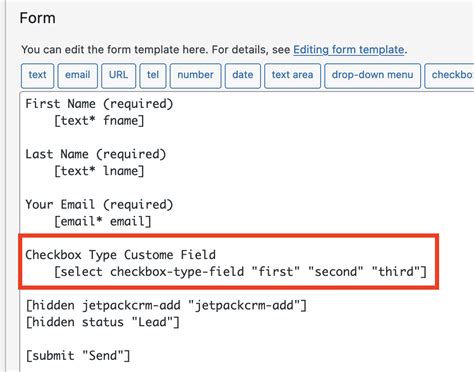 Contact Fields And Form Field Mapping Jetpack CRM