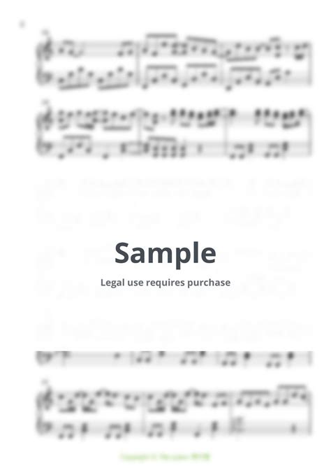 10cm 10센치 그라데이션 다장조 쉬운중급 악보 By 제이쌤