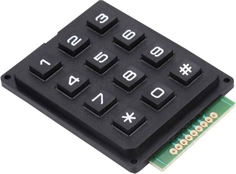 Ashata 12 Keyboard Modules 12 Keys 3x4 Push Buttons External Keypad Modules For Mcu