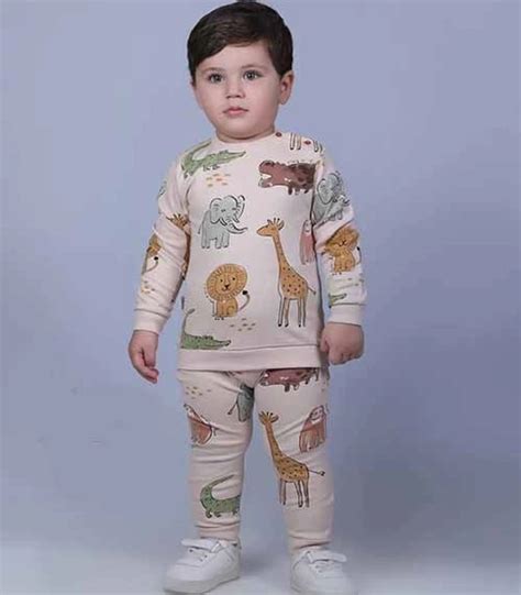 خرید و قیمت بلوز شلوار بچگانه تمام چاپی حیوانات دورس نخ دخترانه و