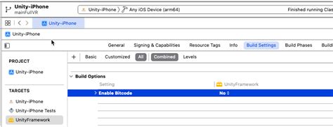 Unity Webrtc Runtime Plugins IOS Webrtc Framework Webrtc Does Not Contain Bitcode Unity