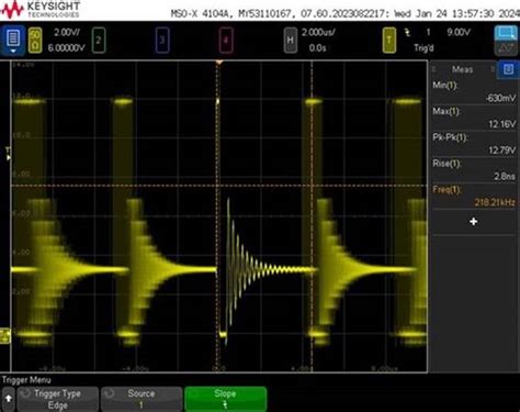 LMR36503 Q1 Switching Node Voltage Undershoots Abs Max Ratings From Datasheet Power