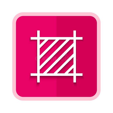 Square Shading Are Outline Symbol Stock Illustration Illustration Of