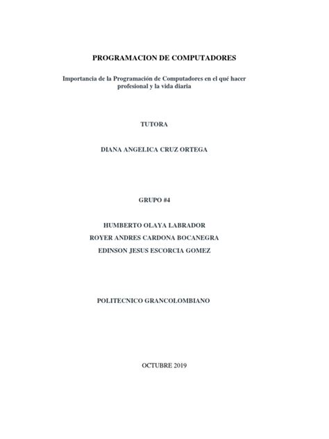 consolidado programacion de computadores descargar gratis pdf