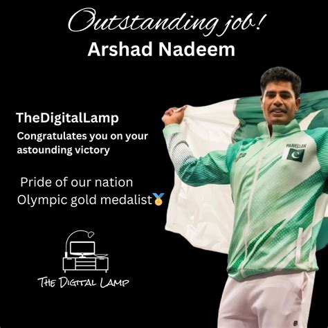 the digital lamp on linkedin olympics arshadnadeem goldmedal news new