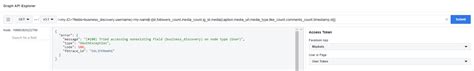 Facebook Graph Api Return Error When Call Business Discovery Api