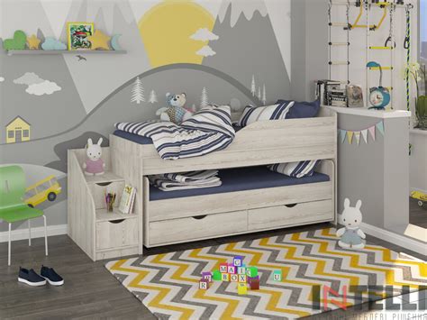 Ліжко двоярусне КД 06 ліве MaxiМеблі