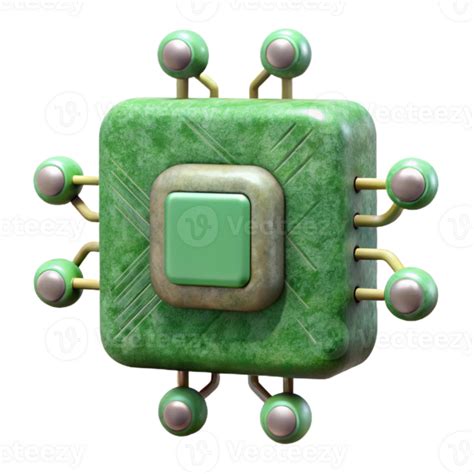 Elegant Minimalist Quantum Computing Network Node Green Circuit