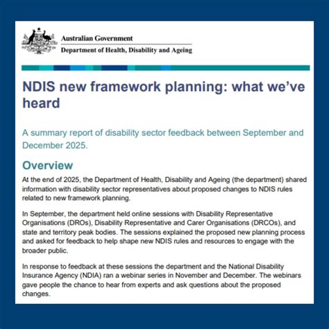 People The Australian Government Has Released A What We Heard Summary