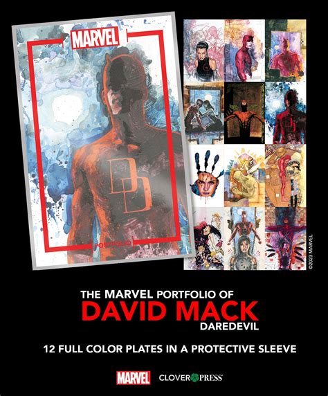 The Marvel Portfolio Of David Mack Daredevil Clover Press