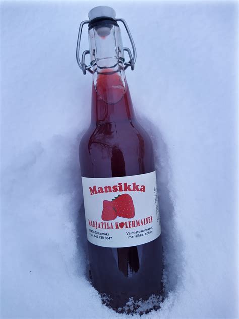 Mansikkamehu 0 5 Litran Pullo Paunolan Tila