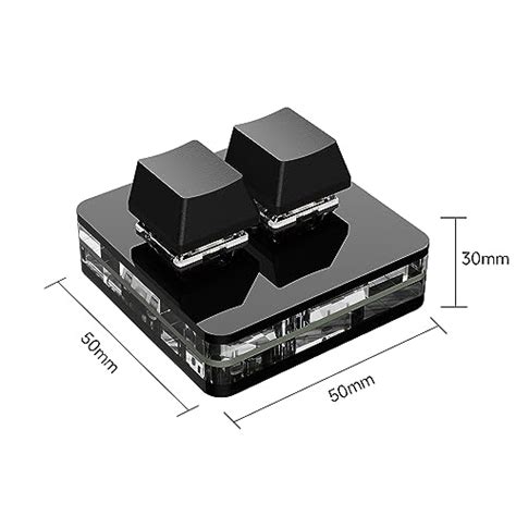 2 Key Copy Paste Keyboard Osu Keypad One Handed Backlit Mini Usb