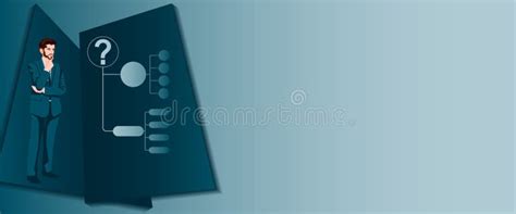 Decision Tree Diagram Male Flat Stock Vector Illustration Of Business Strategy 385370080