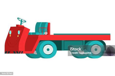 지게차 신뢰할 수있는 무거운 로더 트럭 흰색 무거운 의무 장비 지게차에 격리 된 벡터 그림 공장 산업 건물에 대한 스톡 벡터 아트 및 기타 이미지 Istock