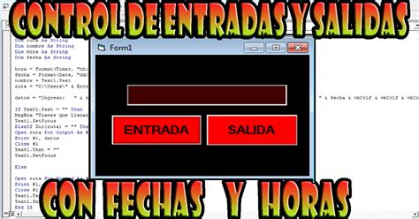 EJERCICIOS VISUAL BASIC Guardar Datos Con Fecha Y Hora En Visual Basic