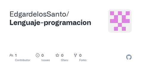 GitHub EdgardelosSanto Lenguaje Programacion
