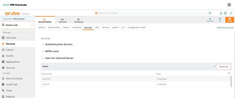 Aruba Central MAC Based Authentication Cloud Managed Networks