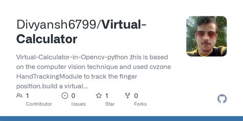 Github Divyansh6799virtual Calculator Virtual Calculator In Opencv