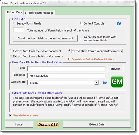 Extract Data From Forms