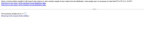 Solved Given A Normal Random Variable X With Mean And Chegg
