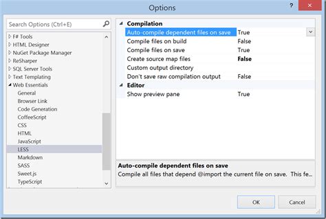 Refactoring Your Css With Less In Visual Studio Web Essentials Dave Paquette