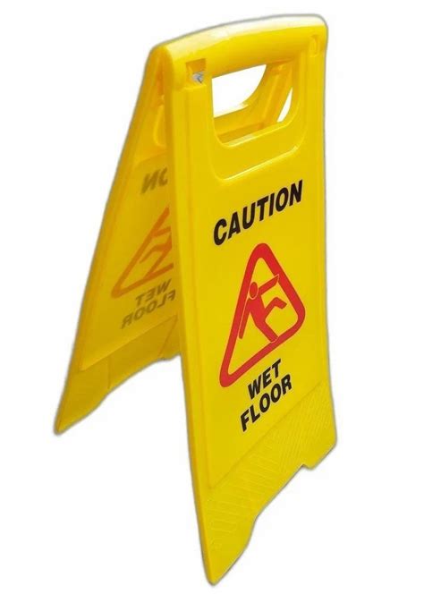 Yellow Pvc Caution Board At ₹ 180piece Caution Board In New Delhi Id 2857210721591
