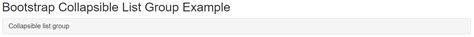 Bootstrap Collapse W3schools