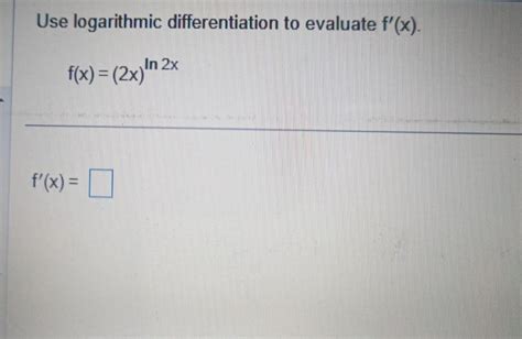 Solved Calculate The Derivative Of The Following Function Chegg