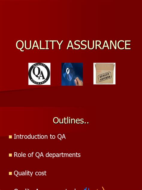 topic 2 quality assurance qa 230525 191623 pdf quality assurance
