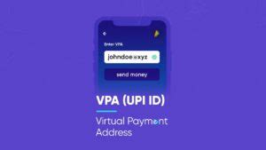 VPA Virtual Payment Address UPI ID Explained E Banking In
