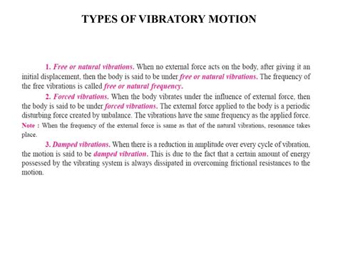 Lecture Notes Of Vibration Concepts Of Basics Pptx