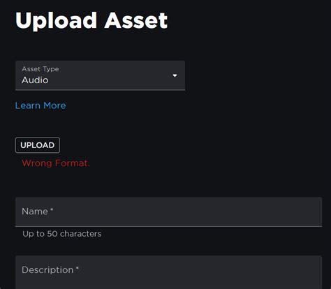 Hello There Im Having Trouble Uploading An Ogg To Roblox It Says