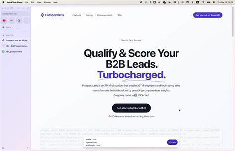 Anthony Sidashin On Linkedin I Just Refreshed The Prospectlens Api