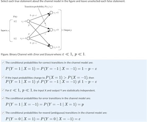 Select Each True Statement About The Channel Models Chegg