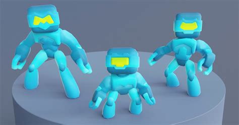 Robot Characters Mah 3d Robots Unity Asset Store