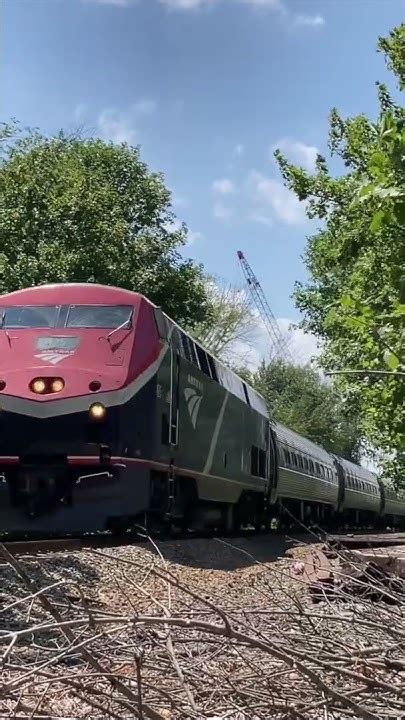 Downeaster Train 693 Leaving Saco 7 20 25 Amtrakdowneaster 90406 Heritageunit Youtube