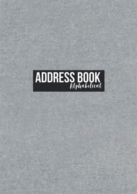 Large Print Alphabetical Address Book