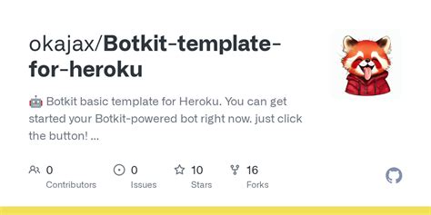 github okajax botkit template for heroku 🤖 botkit basic template for